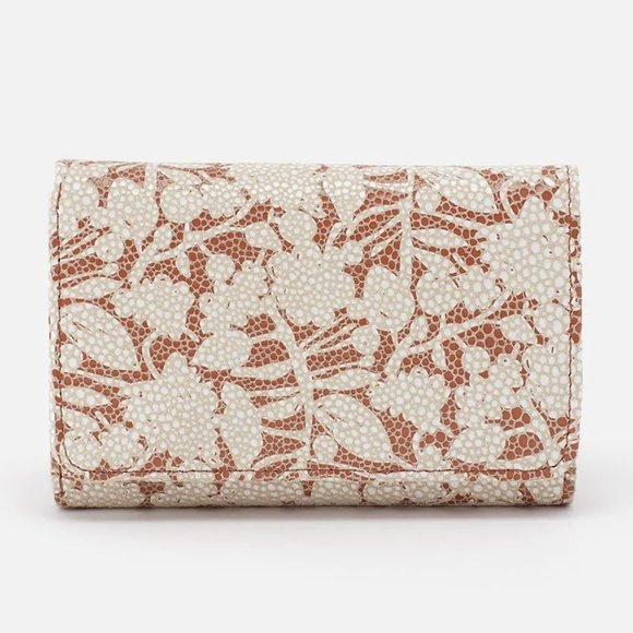 Bags | Nwt New Hobo Jill Trifold Wallet Botanical Beauty Leather ...